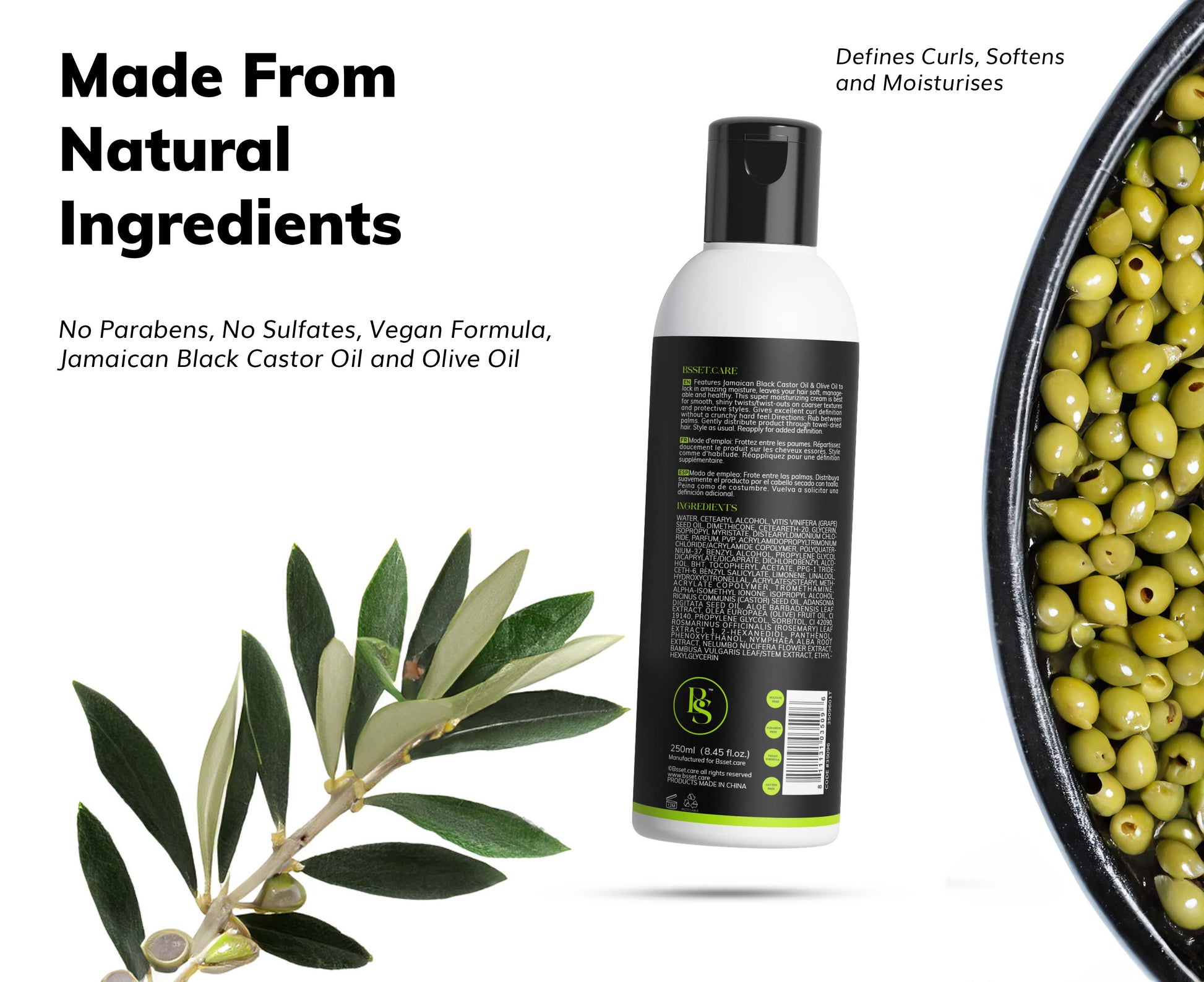 Defining Curl Cream 250ml – Bsset